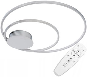 Toolight - LED stropní svítidlo APP804-C + dálkové ovládání, chromová, OSW-07902