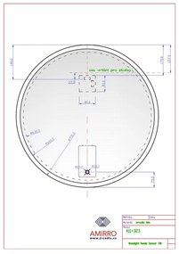 Kulaté zrcadlo do koupelny s LED osvětlením - ⌀ 70 cm - Moonlight Ronde