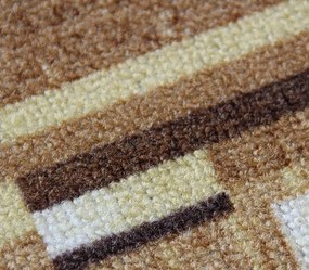 Associated Weavers, Protiskluzový běhoun na míru Bombay 33, šíře 100 cm, hnědá, chodba / předsíň