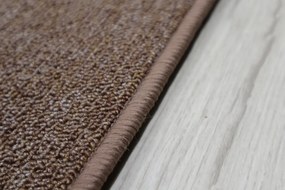 Vopi, Kusový koberec Astra hnědá čtverec, 80x80, hnědá, chodba / předsíň