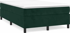 Box spring postel s matrací tmavě zelená 120 x 200 cm samet 3144672
