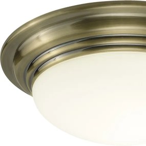 Där Lighting BAR5275 - Koupel strop svít BARCLAY 1xE27/60W/230V pr. 31 cm mosaz