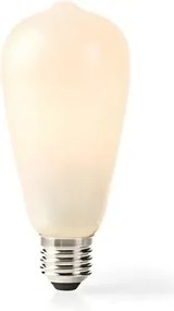Nedis SmartLife ST64 / LED žárovka / Wi-Fi / E27 / 500 lm / 5 W / Tepl