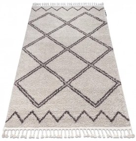Dywany Łuszczów, Kusový koberec Berber Asila B5970 cream and brown, 80x150, béžová, obývací pokoj