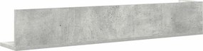 vidaXL Nástěnné police 2 ks 100 x 16,5 x 16,5 cm kompozit [860048] Barva: Betonová šedá