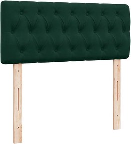 Box spring postel s matrací tmavě zelená 120x190 cm samet 3287695