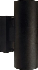 NOR 21279903 Venkovní nástěnné svítidlo Tin 2x35W GU10 černá čirá - NORDLUX