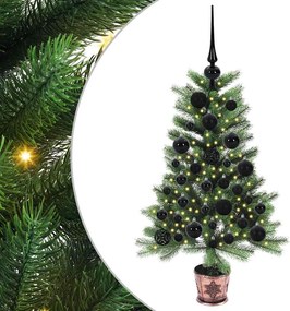 Vánoční stromeček s 150 LED diodami s stojanem Zelená 90 cm PE 3396301