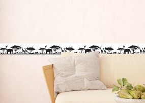 Samolepící bordura na zeď Safari Silueta | 5 m x 13.8 cm | DWB8267