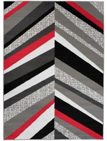 Kusový koberec PP Rico šedočervený 200x300cm