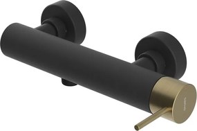 Sapho Sapho, ULTRAMIX nástěnná sprchová baterie, černá mat/zlato mat, UT011BG