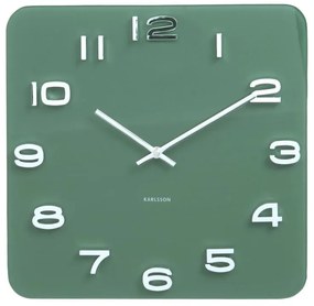 Nástěnné hodiny Vintage 35 cm zelené Karlsson *
