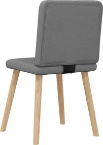 Jídelní židle 4 ks tmavě šedé textil 3315245
