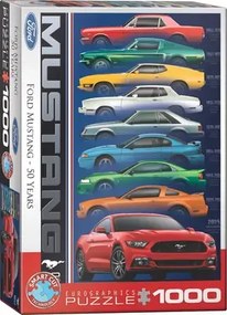 EUROGRAPHICS Puzzle 50 let Fordu Mustang / 1000 dílků / 48,9 × 67,6 cm