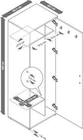 Tchibo - Univerzální skříň - barva: bílá