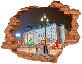 Wallmuralia Fototapeta díra na zeď 3D Londýn noc 90x70 cm