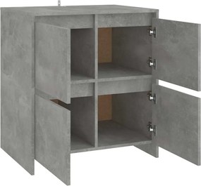 Příborníky 2 ks betonově šedé 70 x 41 x 75 cm dřevotříska 3098092