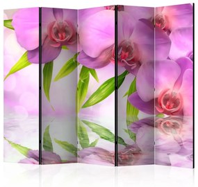 Paraván Orchid Spa Dekorhome 225x172 cm (5-dílný)