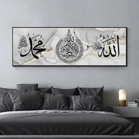 Lyboho 2 Obrazy arabská kaligrafie na plátně bez rámu islámská 40 x 120 cm