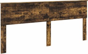 Rám postele Kouřový dub 200 x 200 cm Masivní borové dřevo 3410559