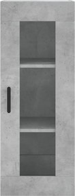 Skříň highboard betonově šedá 34,5x34x180 cm kompozitní dřevo 3199437