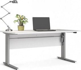 Falco Výškově nastavitelný psací stůl Office 80400/318 bílá/silver grey