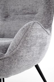 Designové křeslo ušák JUKON šedé