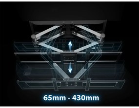Držák na TV Humberg 70 kg pro televizory 32-80 palců s náklonem a otočením