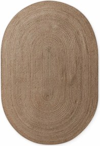 Koberec Hanse Home Jute Braided Rangpur naturální / hnědý ovál