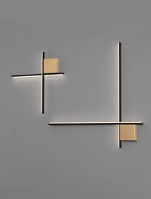 Designové nástěnné svítidlo Cross 50 zlatá