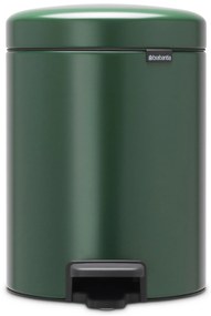 Brabantia pedálový odpadkový koš newIcon, 5l, tmavě zelený, 304026