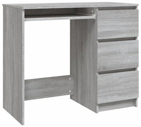 Psací stůl šedý sonoma 90 x 45 x 76 cm kompozitní dřevo - Default Title