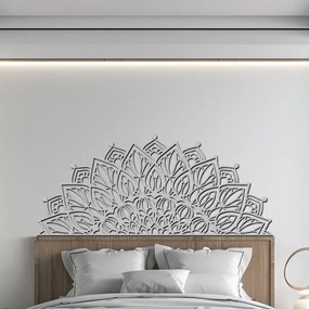 dřevo života Mandala na zeď BOHATOST k posteli Rozměry (cm): 140x60, Barevný vzor: Šedá