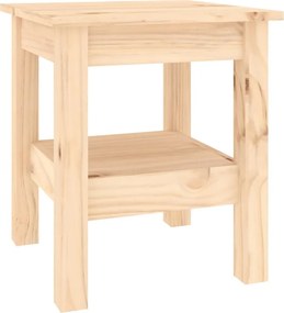 vidaXL Konferenční stolek 35 x 35 x 40 cm masivní borové dřevo [814259] Barva: Bílá