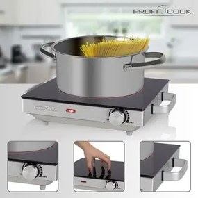 ProfiCook EKP 1210 / sklokeramická varná deska / 2000W / 1 plotýnka /