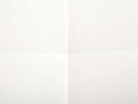 Bílá čalouněná levostranná rozkládací pohovka L-tvaru z ekokůže ABERDEEN Beliani