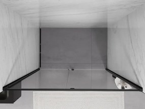 Mexen Exo sprchové dveře otočné 155 cm, transparentní, černé - 819-155-000-70-00