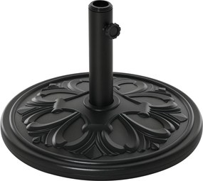 Outsunny Slunečníkový Stojan 13 kg Držák Slunečníku pro Slunečníky s průměrem 35 mm/38 mm/48 mm pro Zahradu, Balkon, Antická Černá | Aosom