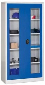 Kovona  Dílenská skříň na nářadí, 195 x 95 x 40 cm, šedá/modrá