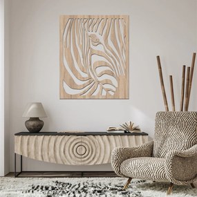 dřevo života Dřevěný obraz na zeď ZEBRA Rozměry (cm): 30x36, Barevný vzor: Světlý dub