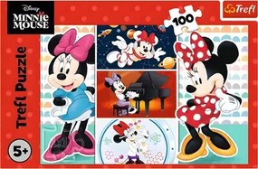 TREFL Puzzle Zábavná Minnie / 100 dílků / 41 x 27,5 cm