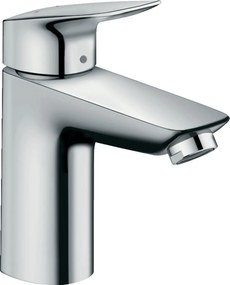 Hansgrohe Logis, páková umyvadlová baterie 100 LowFlow s odtokovou soupravou s táhlem, chromová, HAN-71104000