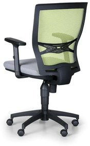 Kancelářská židle VENLO 1+1 ZDARMA, zelená / šedá