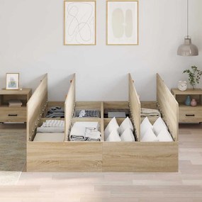Rám postele s úložným prostorem Sonoma dub 150 x 200 cm 3335383