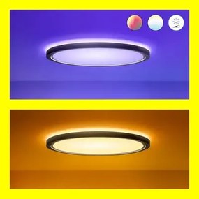 WiZ SuperSlim černá / Stropní LED svítidlo / 32W / 3750lm / 2700-6500K