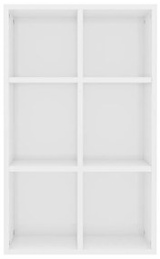 Knihovna/příborník Briens - bílá vysoký lesk | 50x25x80 cm