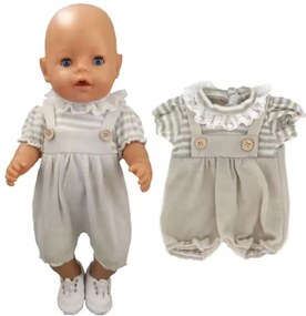 Oblečky pro American girl a Baby Born 43 cm Varianta: A23 šedý overal