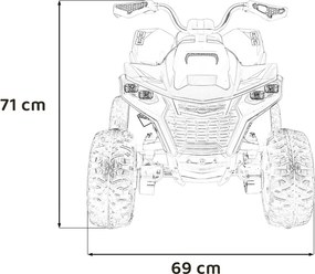 Ramiz Čtyřkolka Fast Wheel červená