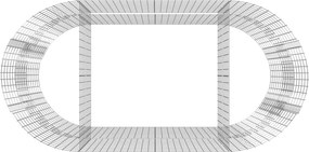 Gabionový vyvýšený záhon pozinkované železo 200 x 100 x 100 cm 152045
