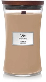 WoodWick vonná svíčka s dřevěným knotem velká Cashmere 609 g